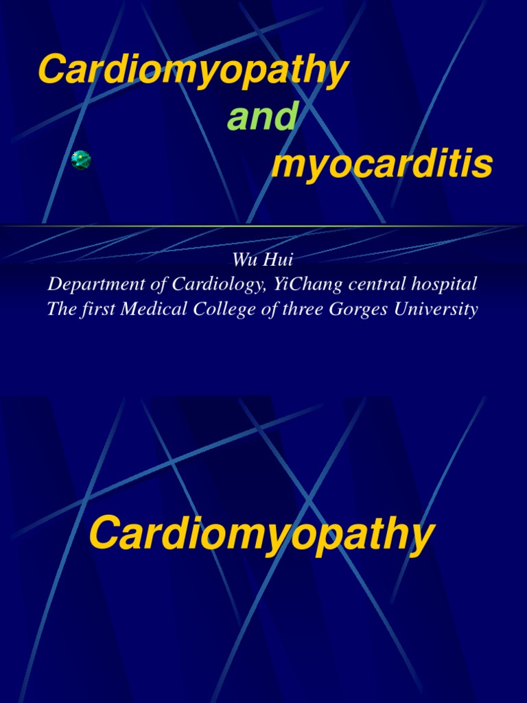 Cardiomyopathy and Myocarditis | PDF | Heart | Myocardial Infarction
