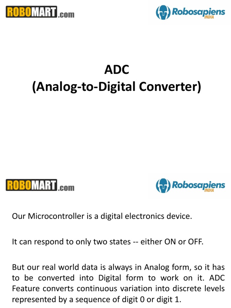 Microcontroller Basics | PDF | Analogue Electronics | Analog To Digital Converter
