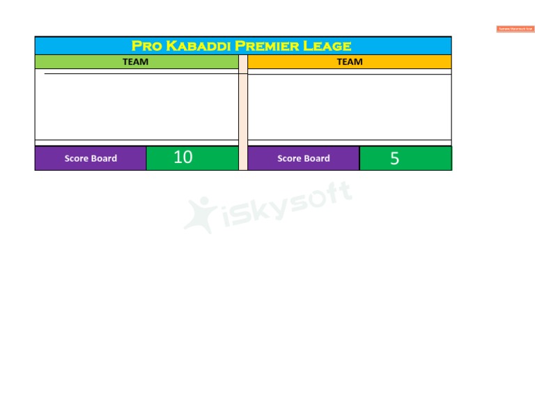 Score Board PDF | PDF | Sports