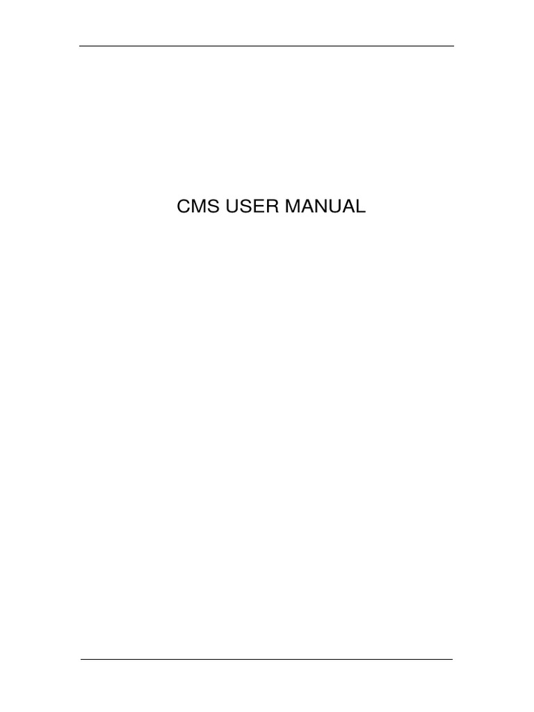 CMS User Manual for IT Admins | PDF | Icon (Computing) | Disk Storage