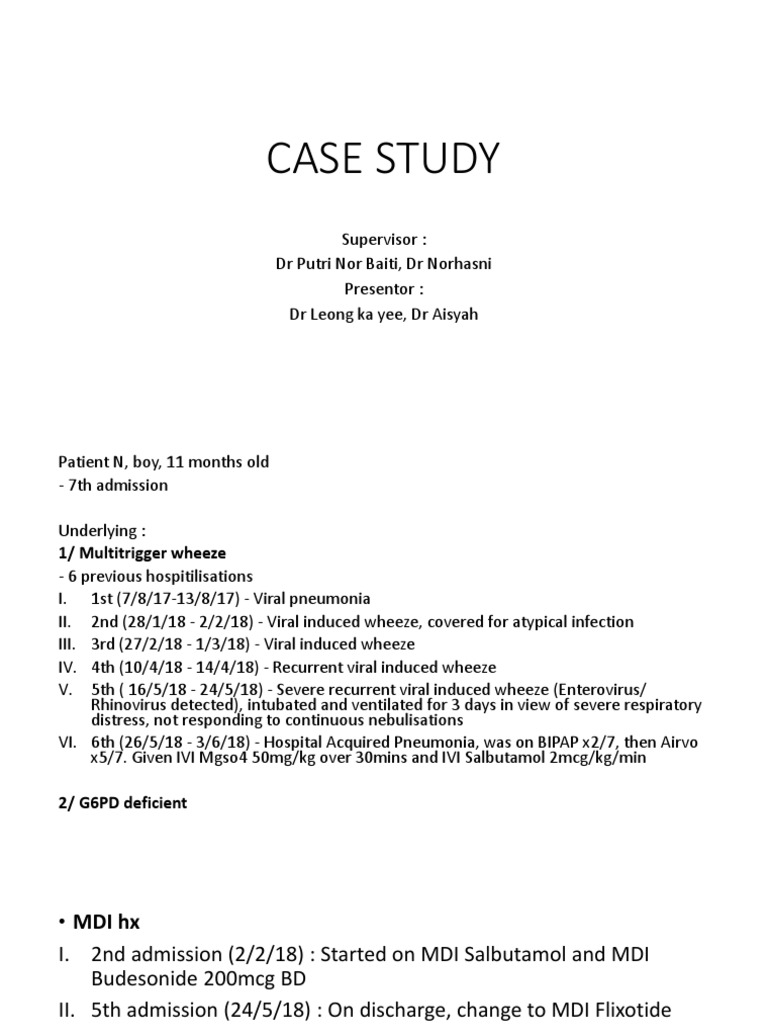 Case Study | PDF | Pneumonia | Respiratory Diseases