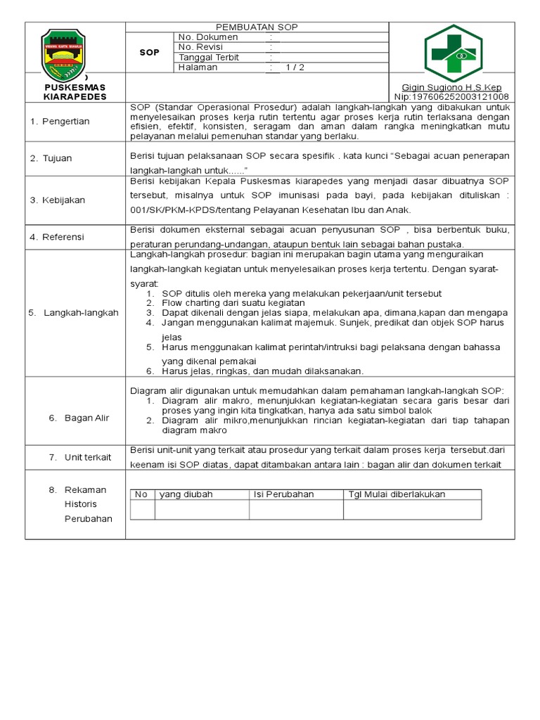 Sop-Pembuatan Sop | PDF | Bisnis