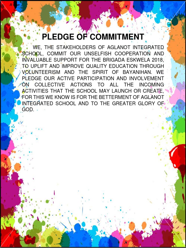 Pledge | PDF