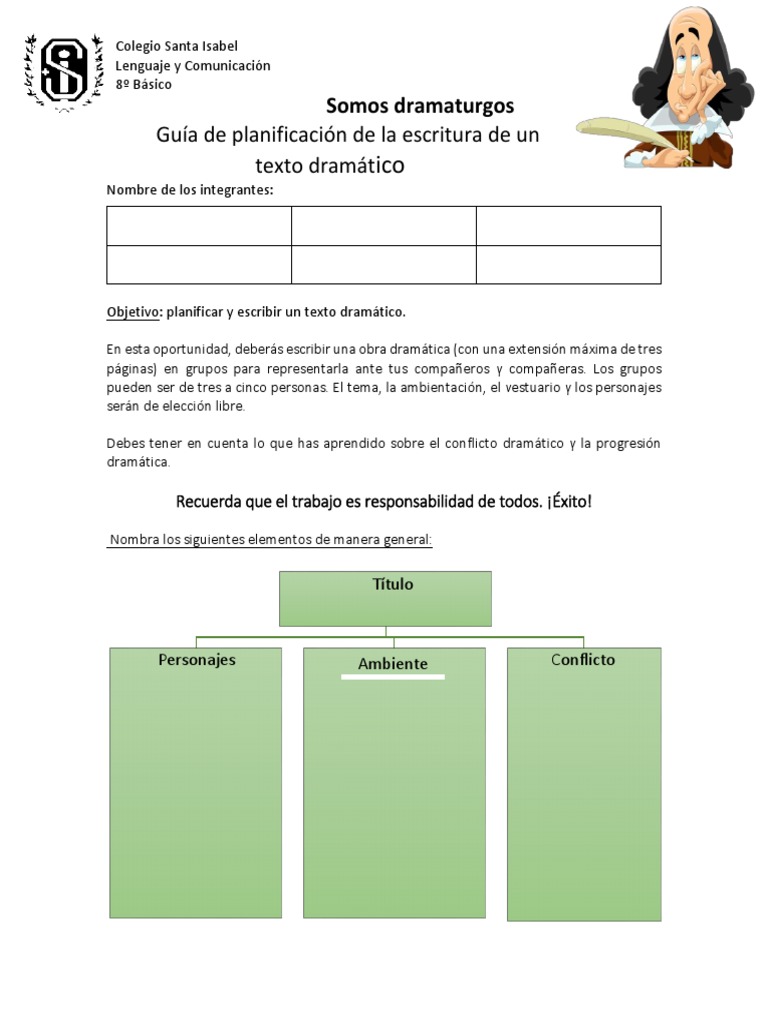 Somos Dramaturgos Dramático Elaborar Un Texto Dramático | PDF | Soporte ...
