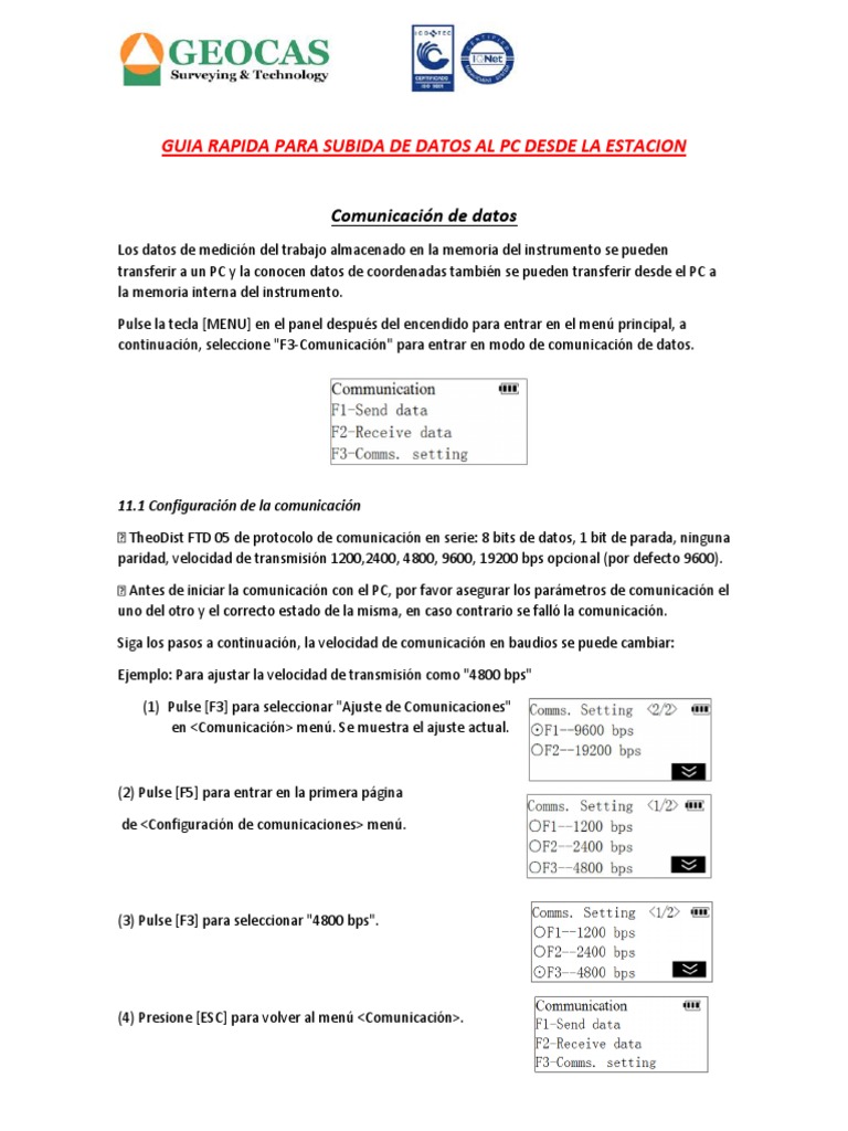 Subida y Bajada de Datos Geofennel | Descargar gratis PDF | Point and ...