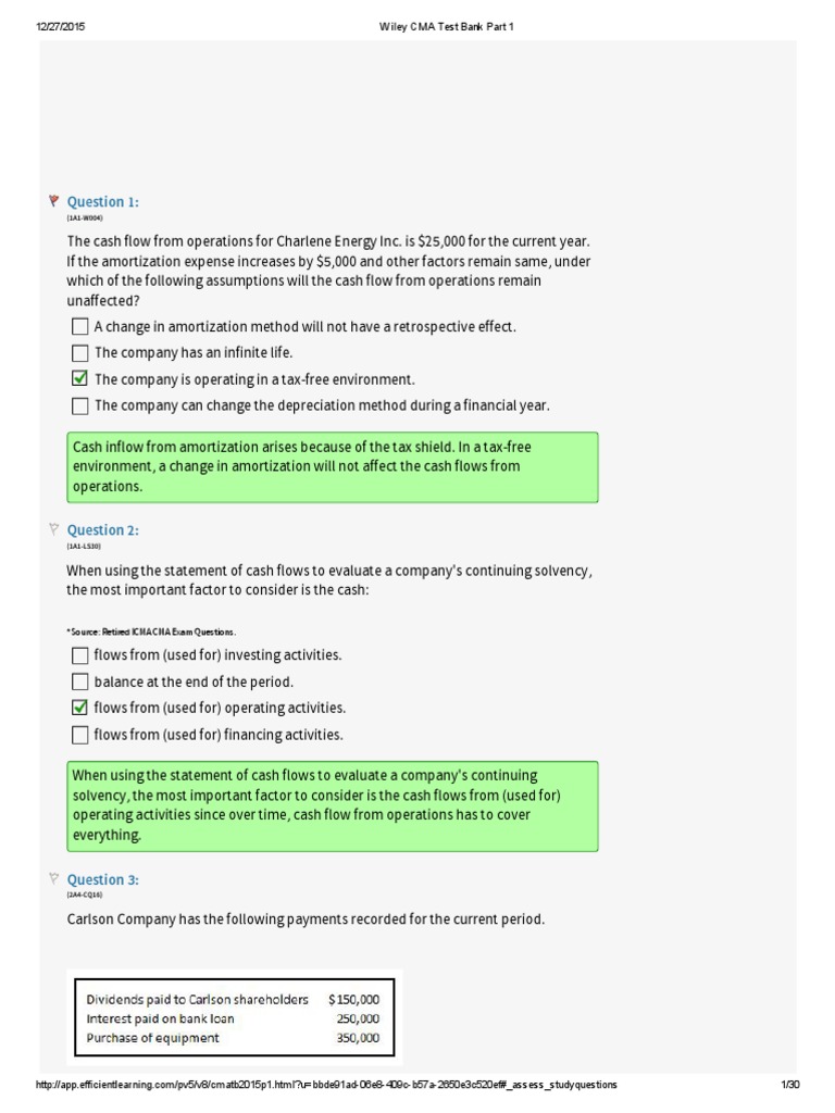 A1 Financial Statements PDF | Download Free PDF | Cash Flow Statement ...