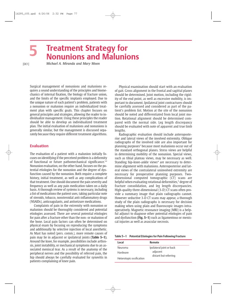 Management of Pelvic Nonunions and Malunions | PDF | Anatomical Terms ...