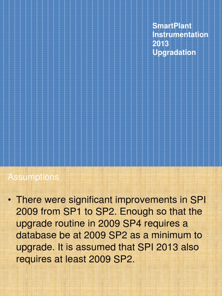 SmartPlant Instrumentation 2013 Upgradation | PDF