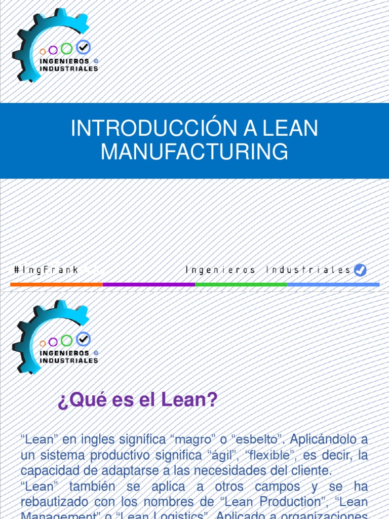 Introducción A Lean Manufacturing | PDF | Lean Manufacturing | Calidad (comercial)