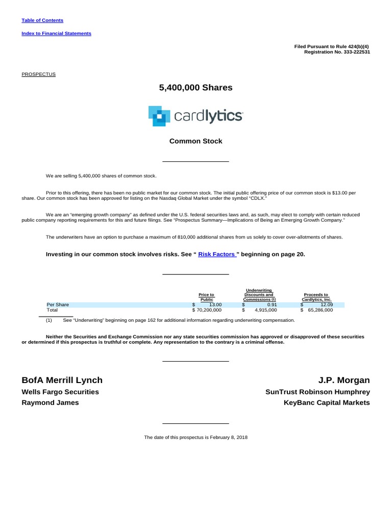Cardlytics, Inc. | Download Free PDF | Marketing | Analytics
