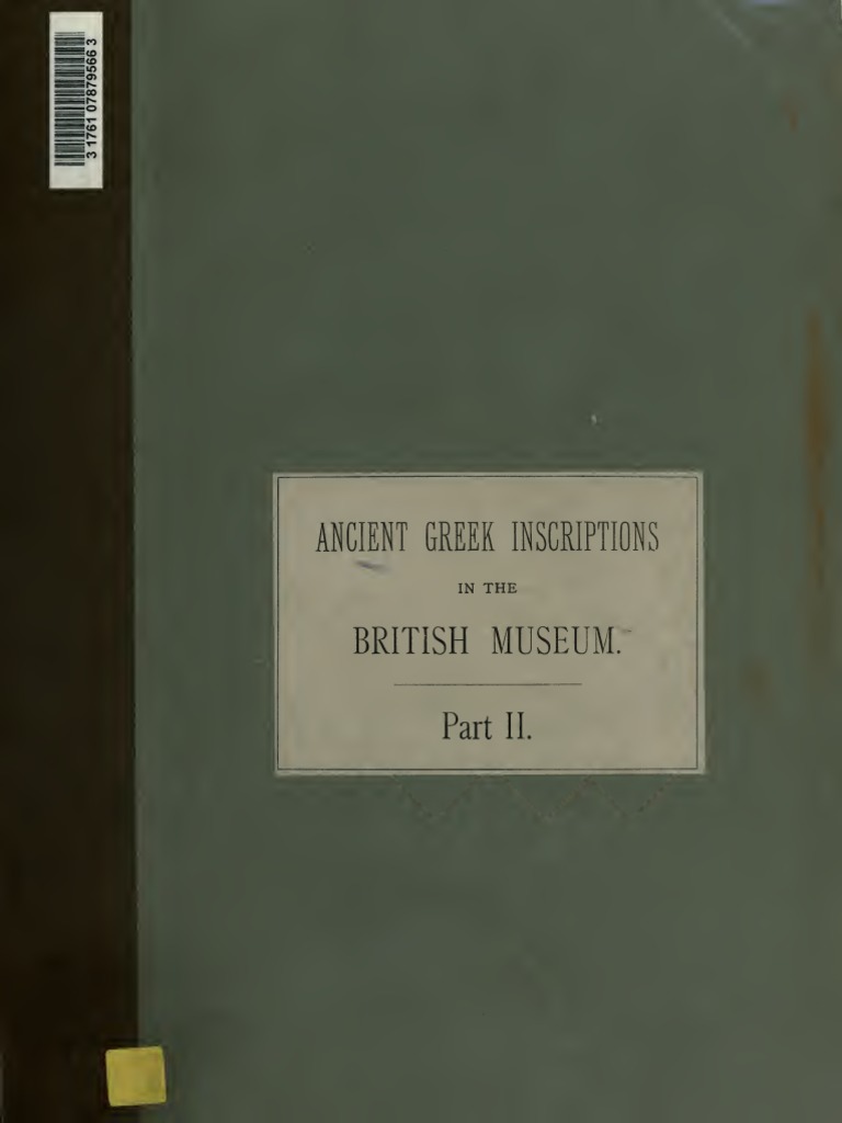 Ancient Greek Inscriptions | PDF
