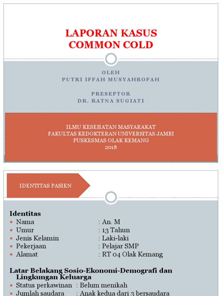 Common Cold | PDF