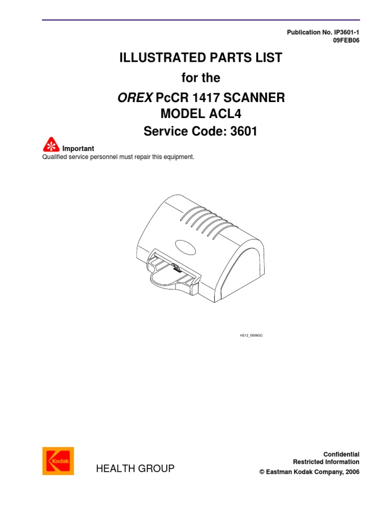 ACL Parts List Ip3601 - 1 | PDF | Manufactured Goods | Electrical ...