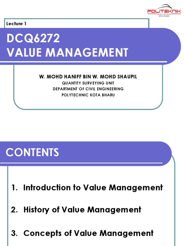 Introduction To Value Management | PDF | Design | Engineering Design ...