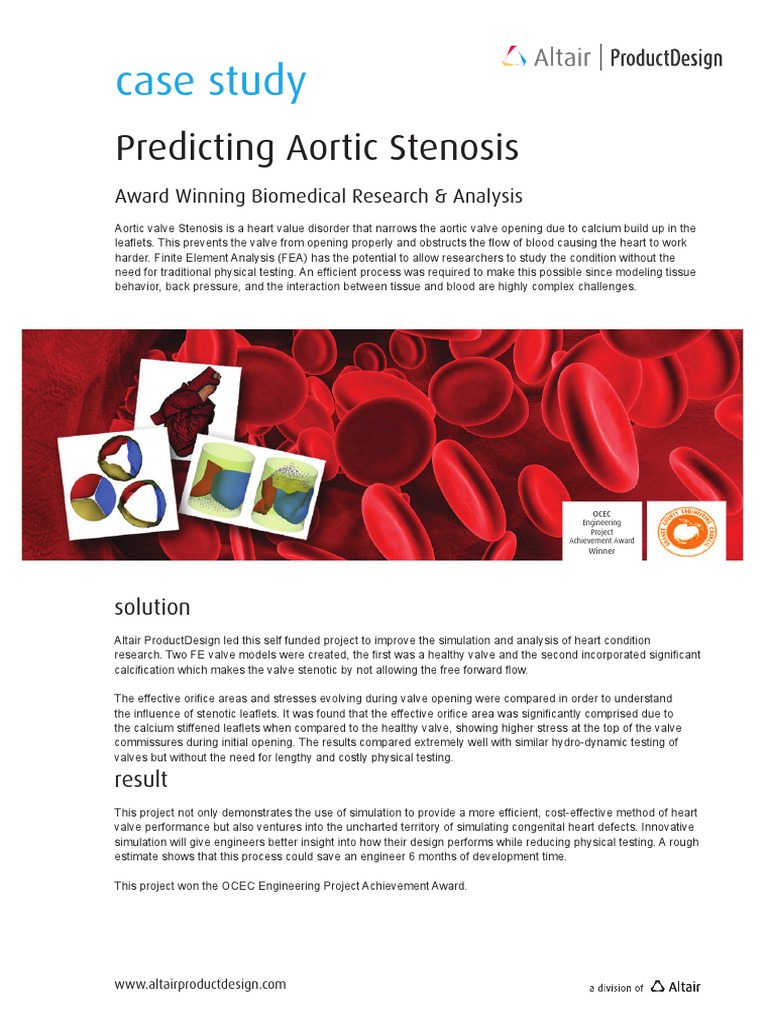 PD Case Study Heart Valve 2013 | PDF | Heart | Simulation