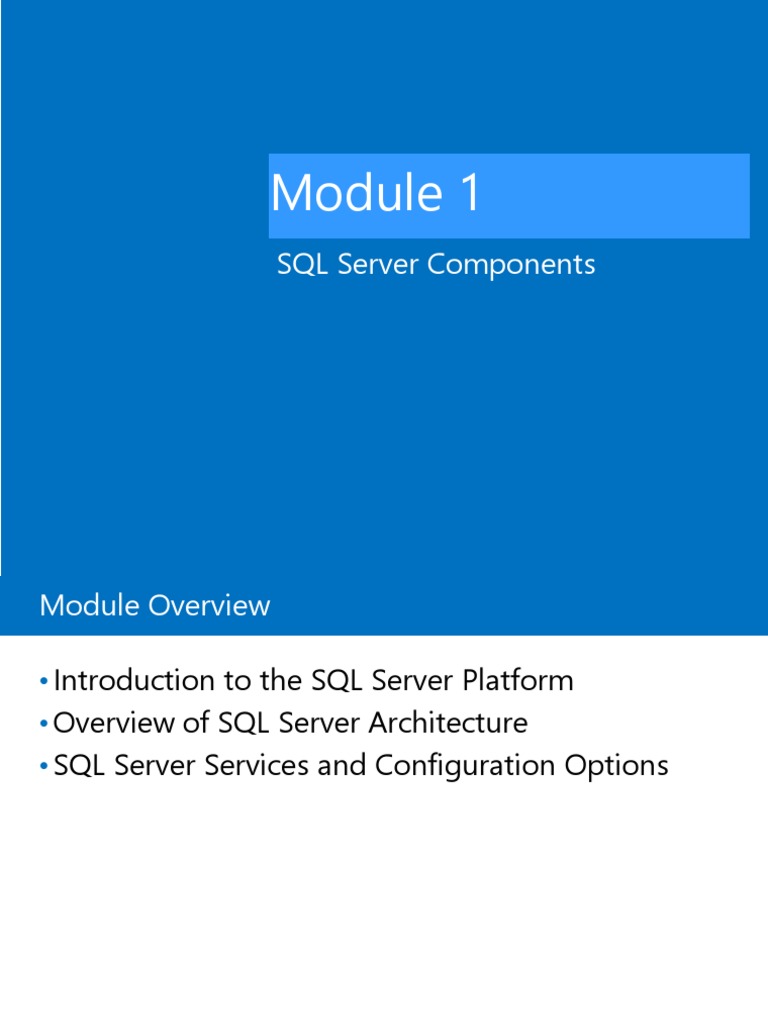 20765C 01 | PDF | Microsoft Sql Server | Central Processing Unit