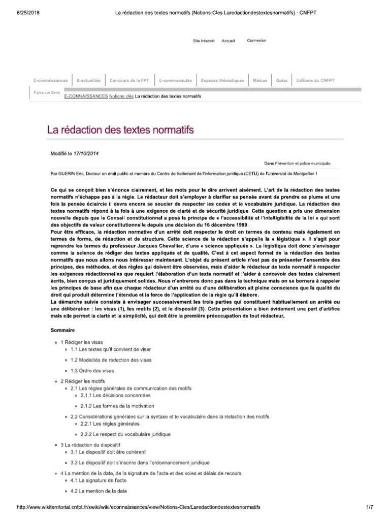 La Rédaction Des Textes Normatifs (Noti.. | PDF | Texte | Critique ...