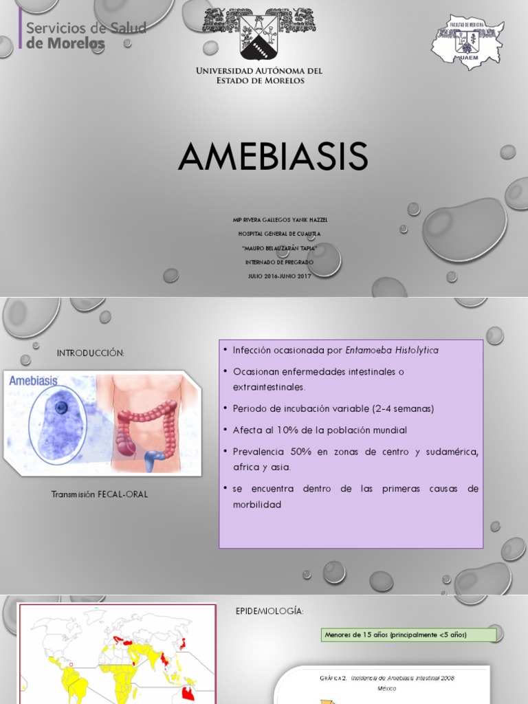 AMEBIASIS | PDF | Epidemiología | Enfermedades y trastornos