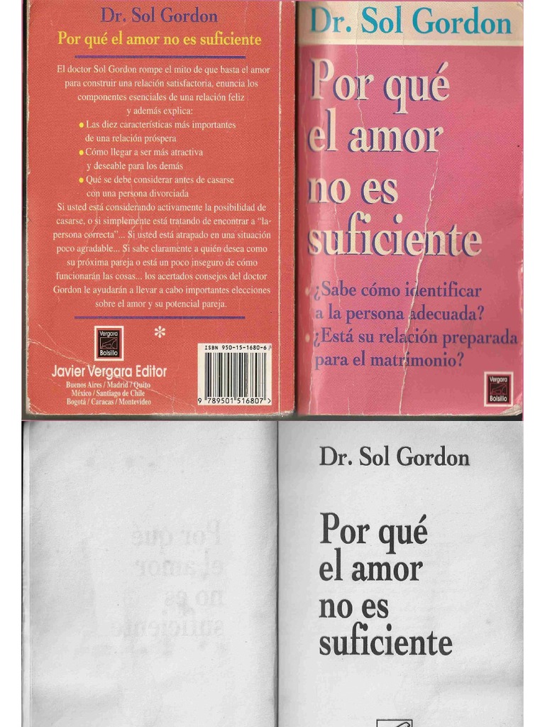 Por Que El Amor No Es Suficiente - Dr. Sol Gordon | PDF