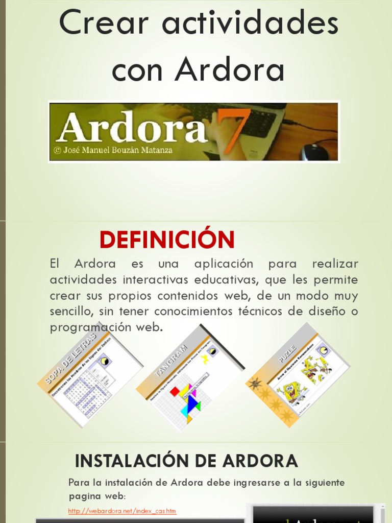 Crear Actividades Con Ardora | Descargar gratis PDF | Archivo de computadora | Point and Click
