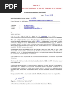 AMFI Self Declaration Form Template | PDF | Government Information ...