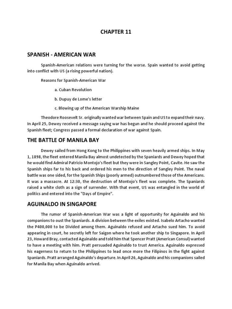 CHAPTER 11 Summary | PDF | Philippines | Military