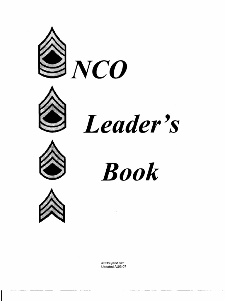 NCO Leader's Book | PDF