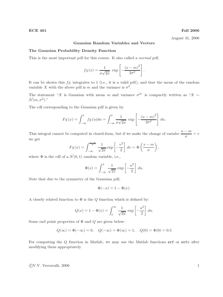 GRV and Vectors | PDF | Probability Density Function | Normal Distribution
