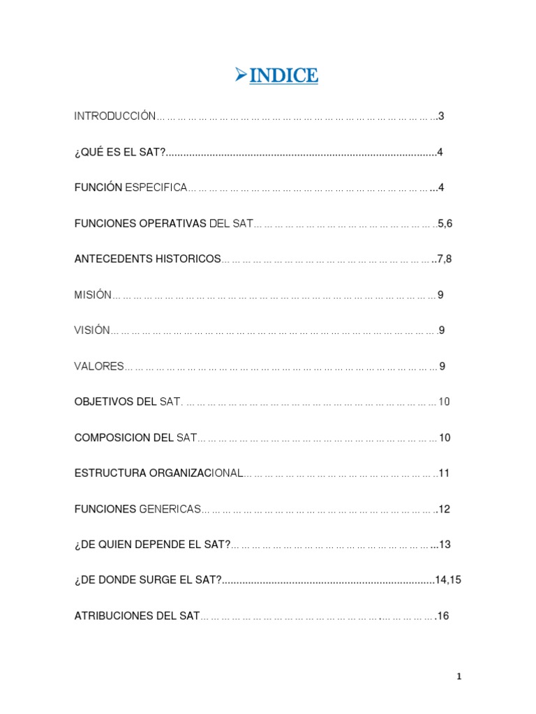 Guía del SAT: Estructura y Funciones | PDF | Gobierno | Business
