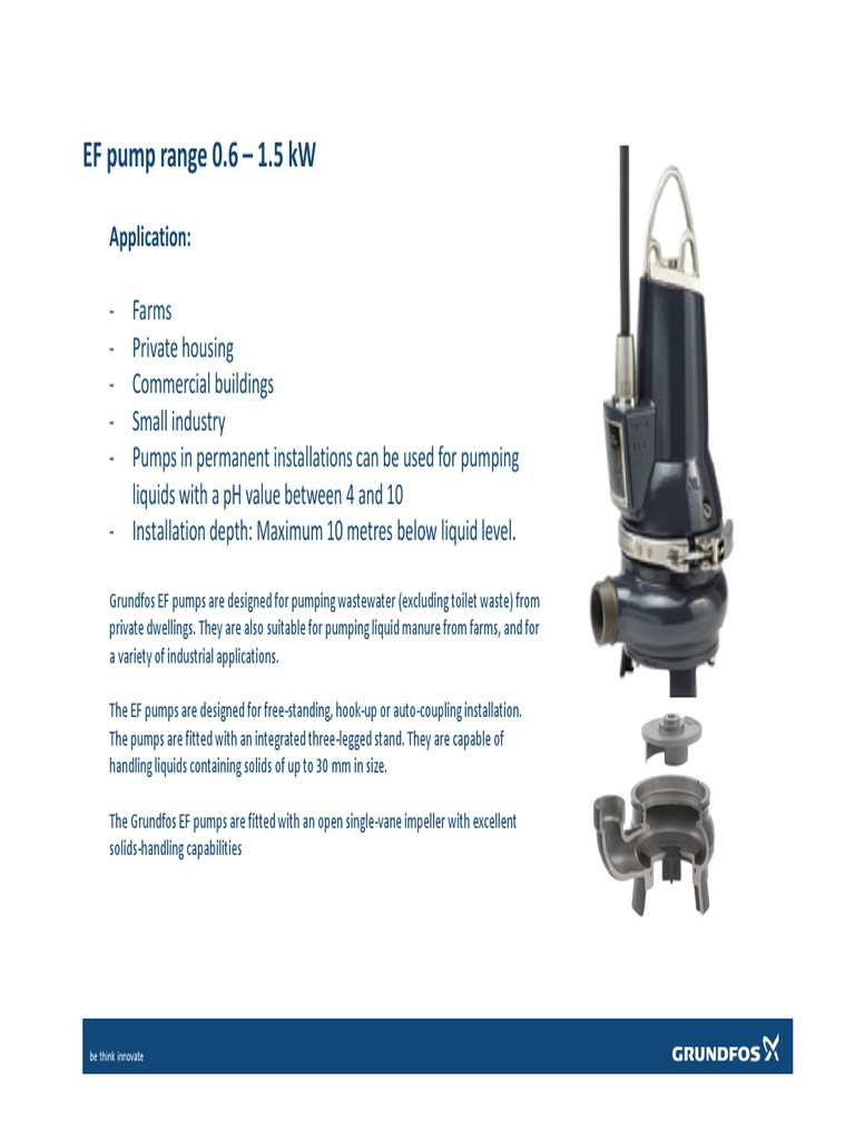 EF Pump Range 0.6 - 1.5 KW | PDF