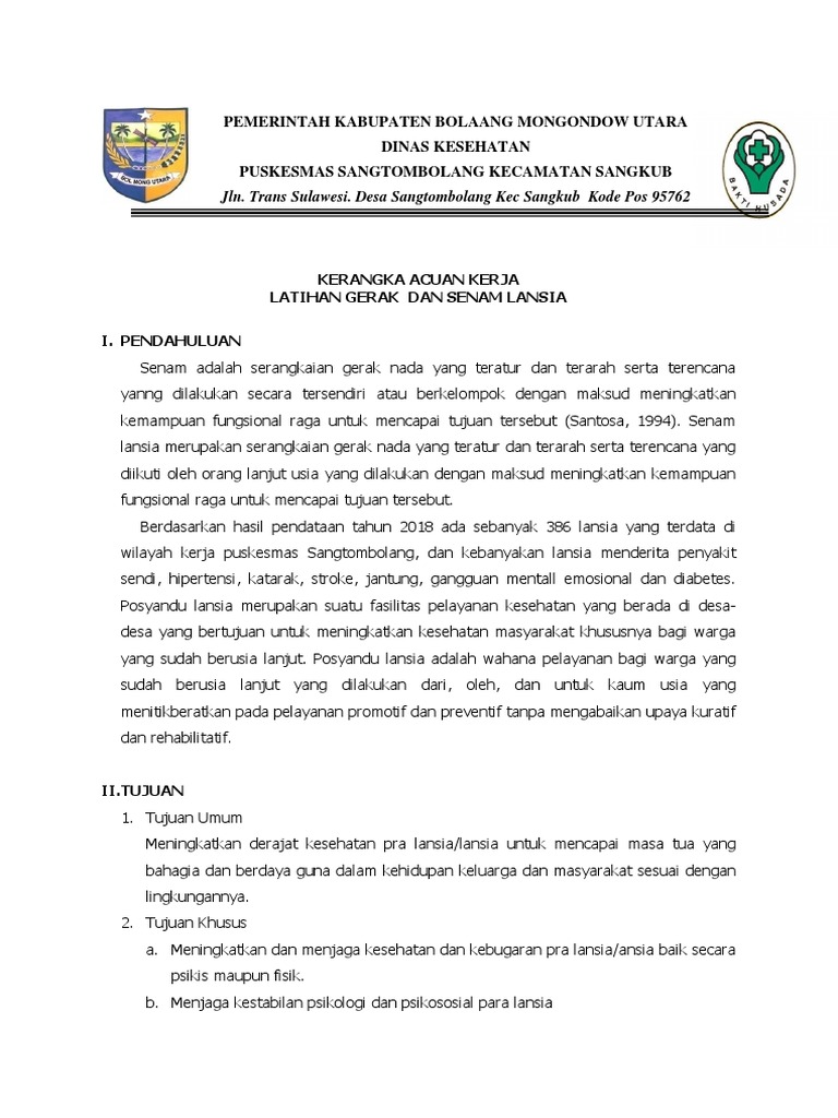 KAK Senam Lansia | PDF