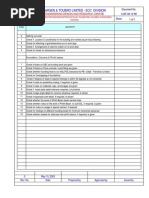 CHECKLIST Structural Erection | PDF