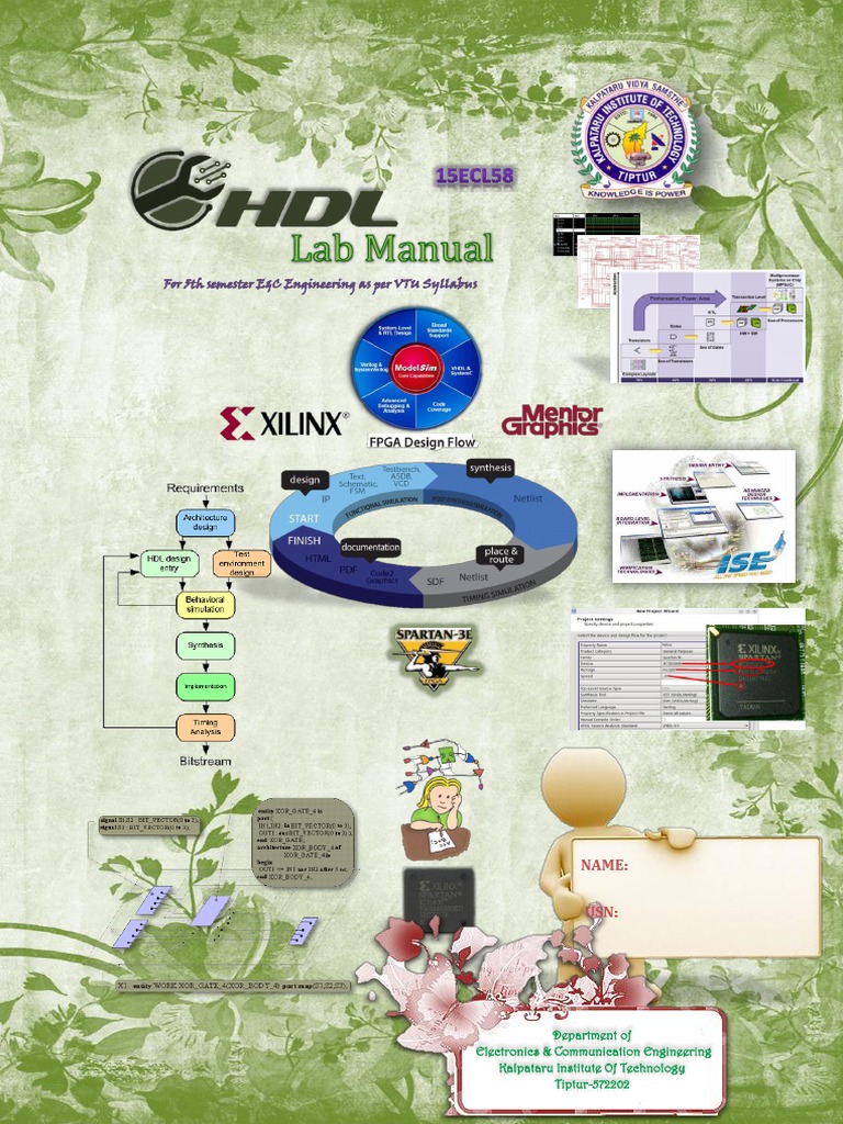 15ECL58 CBCS VTU Verilog HDL Manual KIT, Tiptur 2018 | PDF