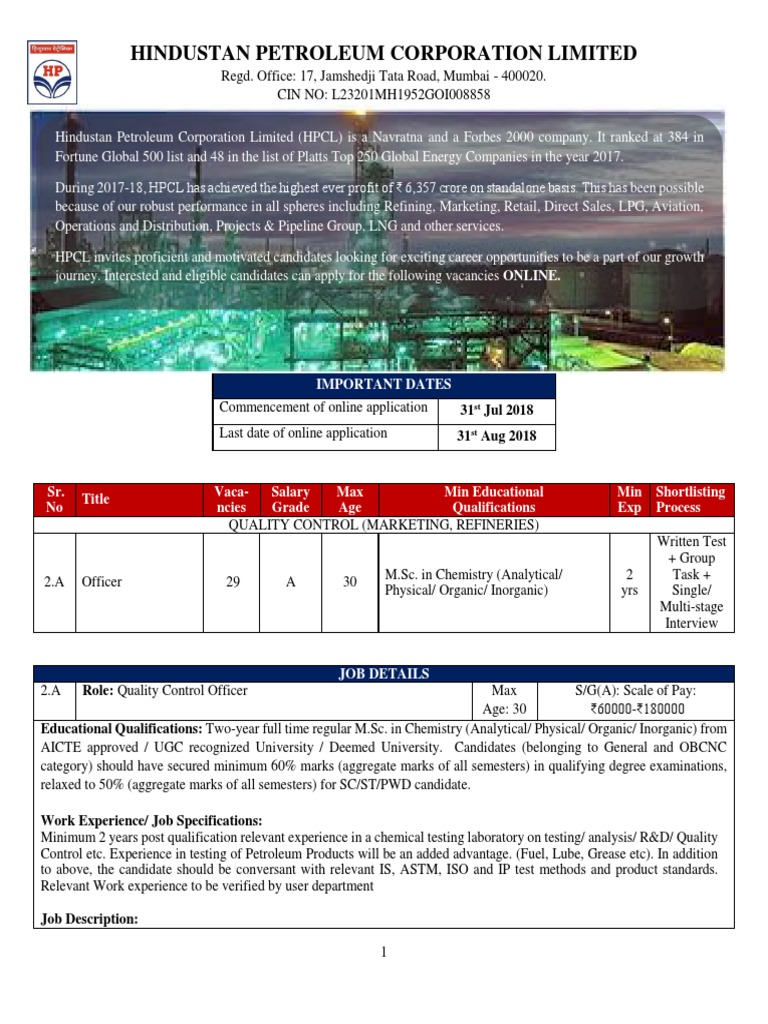 HPCL - Officer Quality Control | PDF | Payments | Debit Card