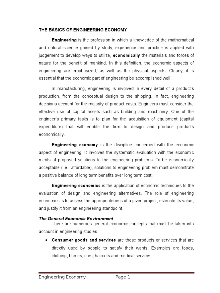 Engineering Economy | PDF | Interest | Supply (Economics)