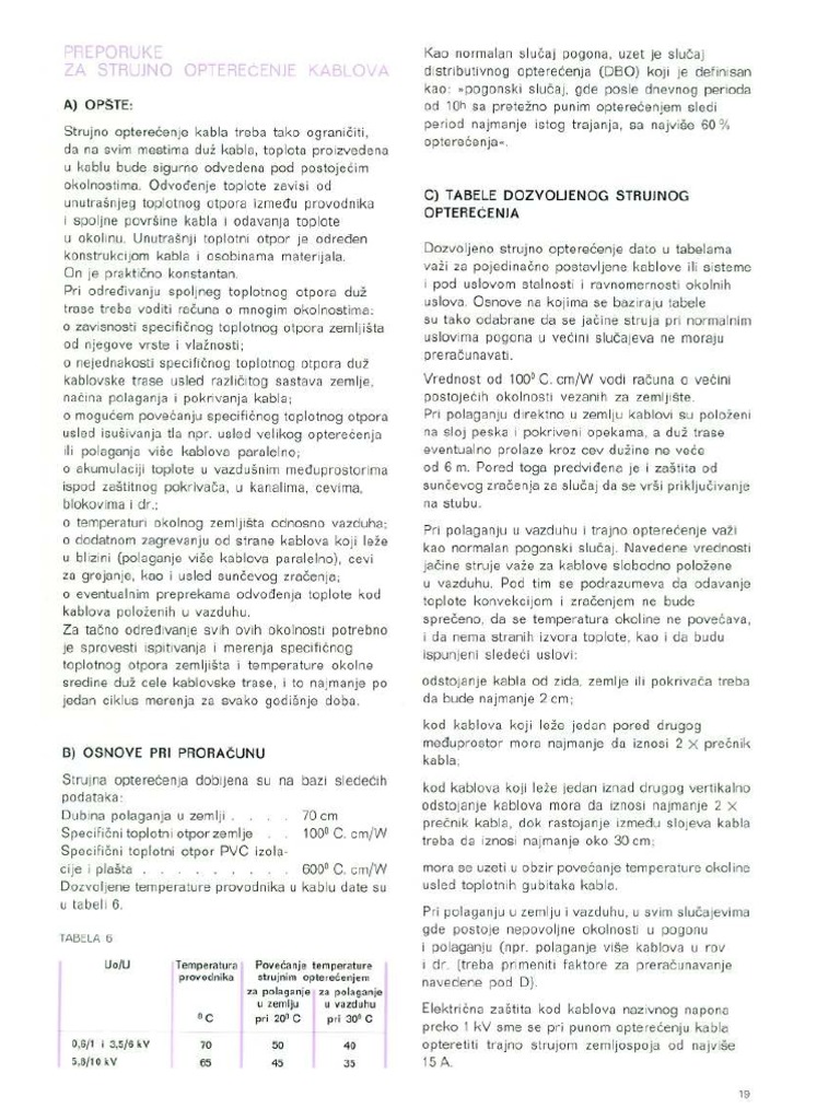 Opterećenje Kablova PDF | PDF