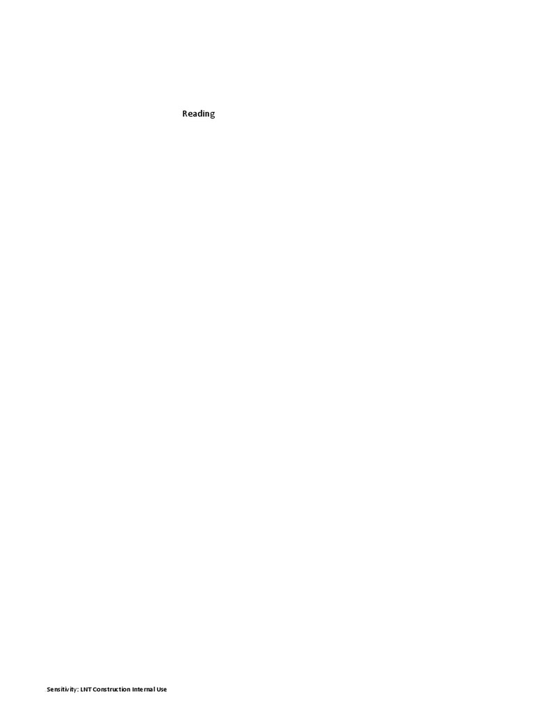 Reading: Sensitivity: LNT Construction Internal Use | PDF