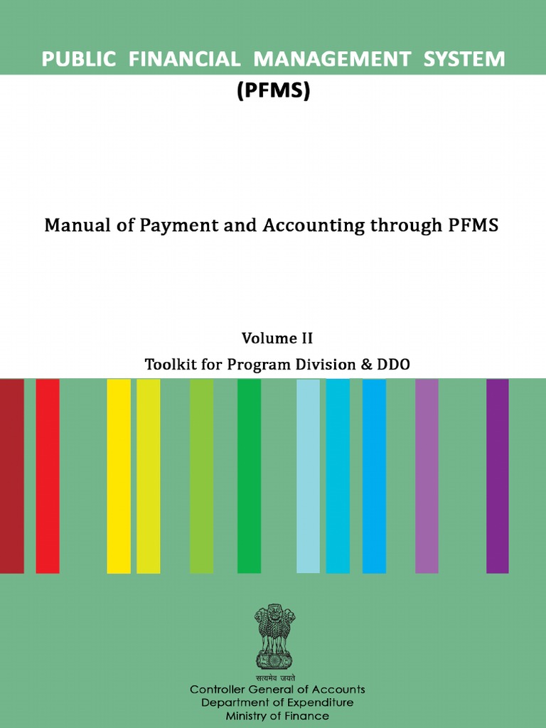 PFMS User Manual of Payment and Accounting Through PFMS | PDF ...