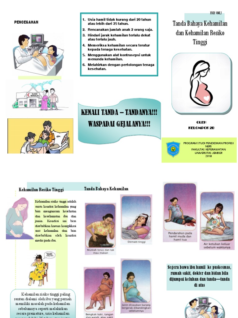 Leaflet Tanda Bahaya Kehamilan | PDF