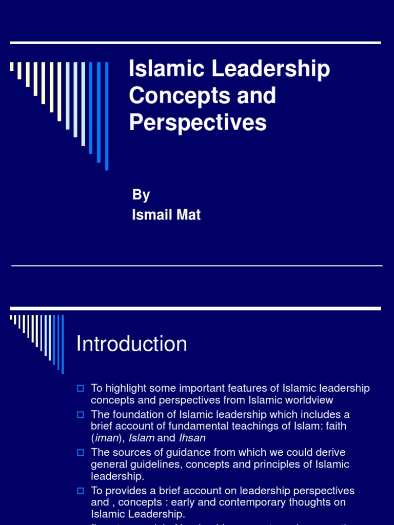 Islamic Leadership Concepts and Principles | PDF | Prophets And ...