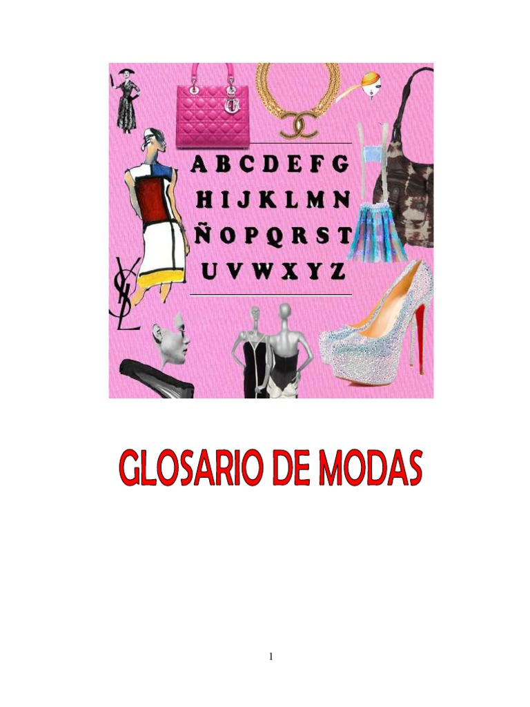 Diccionario de términos de moda | PDF | Ropa | Moda