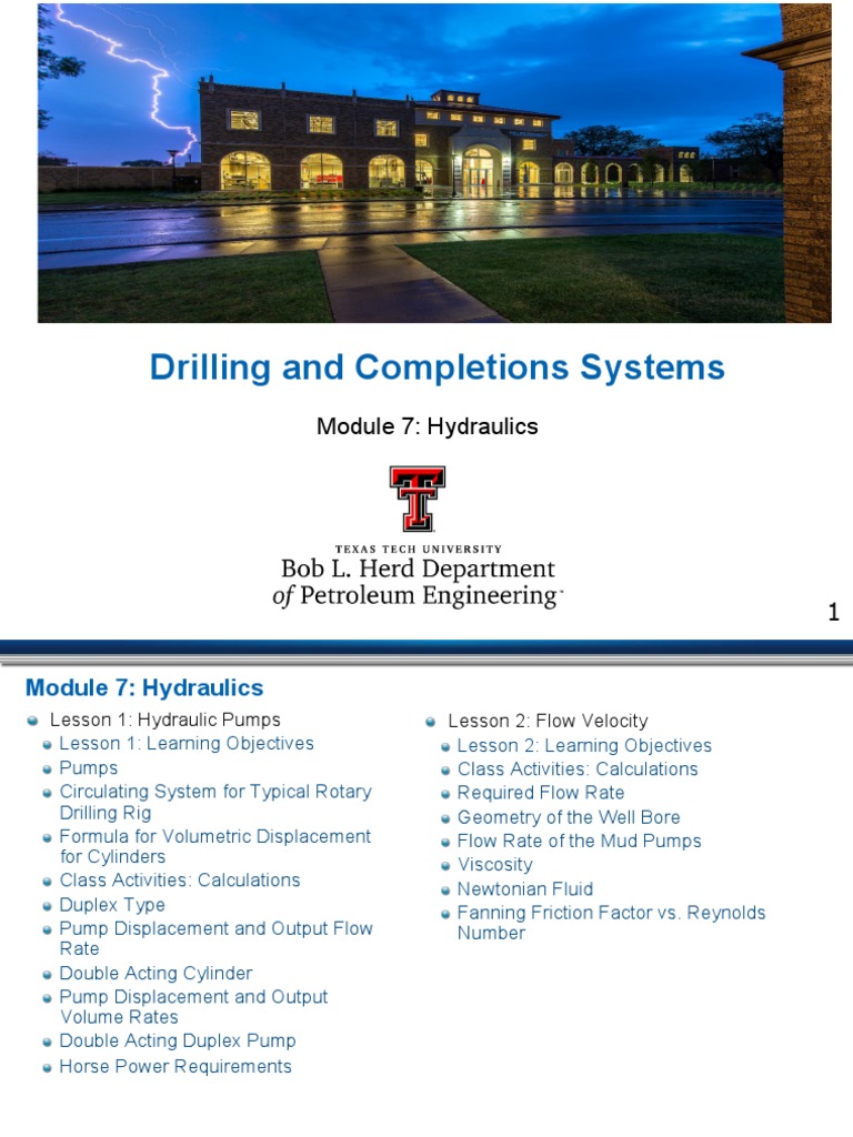 7 Hydraulics Presentation | PDF | Reynolds Number | Fluid Dynamics