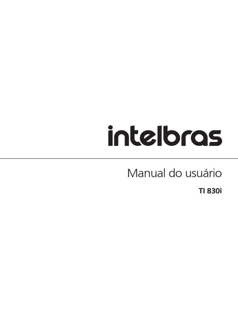 Manual do Terminal Inteligente TI 830i | PDF | Telefone | Terminal de ...