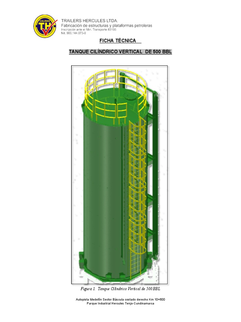 Tanque Vertical 500 BBL PDF | PDF | Pintar | Pinturas