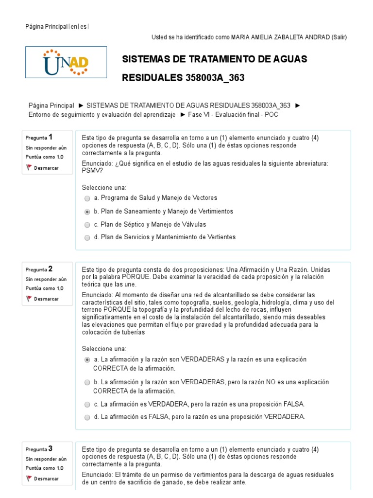 Fase VI - Evaluación Final - POC | PDF | Aguas residuales | Gasolinera