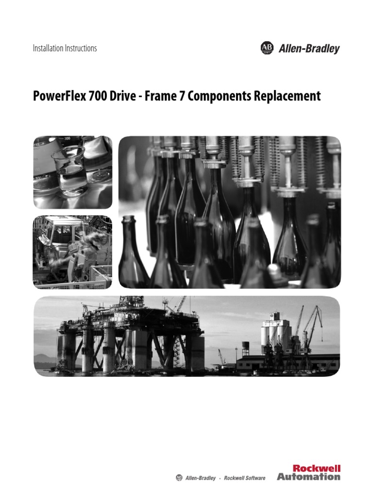 Powerflex 700 Drive - Frame 7 Components Replacement: Installation ...