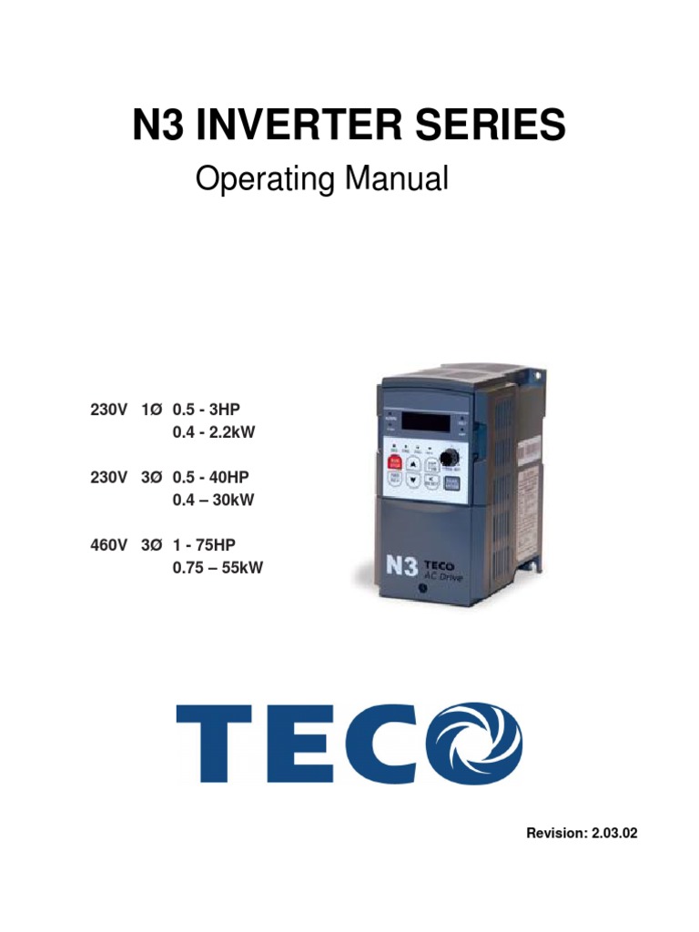 Manual Variador TECO | PDF | Power Inverter | Electrical Wiring