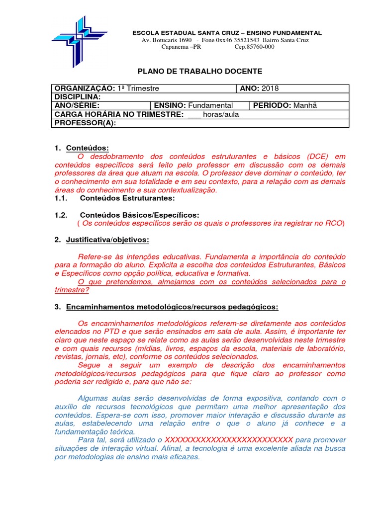 Modelo PTD | PDF | Escolas | Vídeo