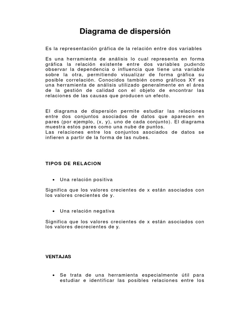Diagrama de Dispersión Word | PDF | Gráfico de dispersión | Hipótesis