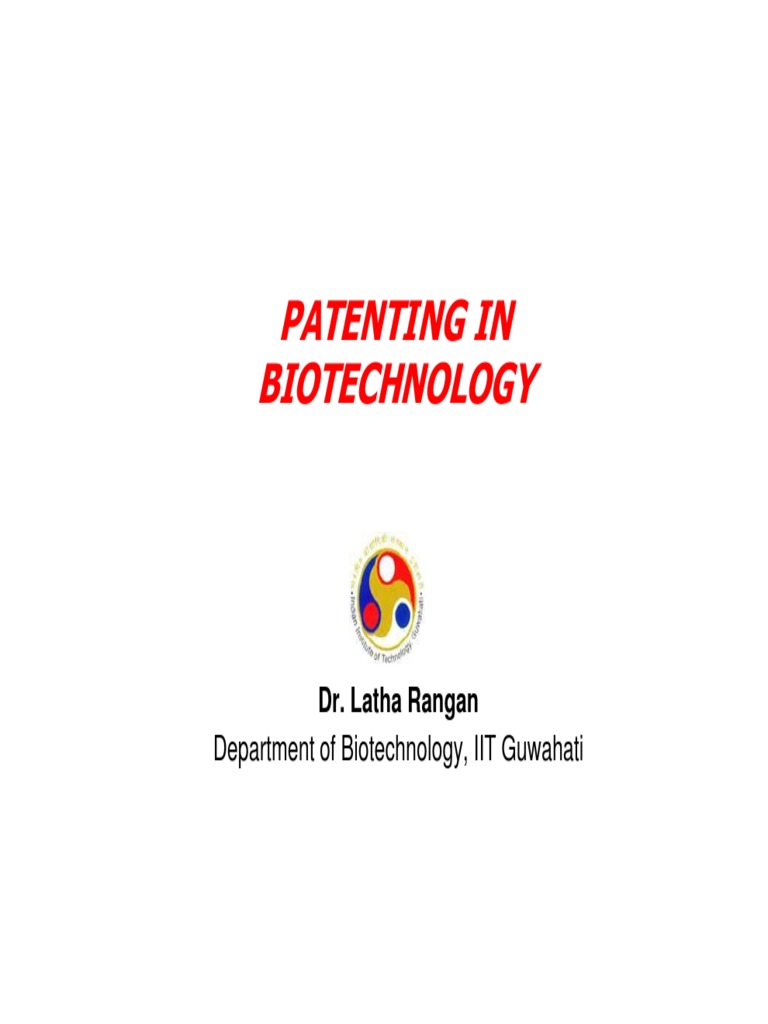 Patenting in Biotechnology | PDF | Transformation (Genetics) | Life ...